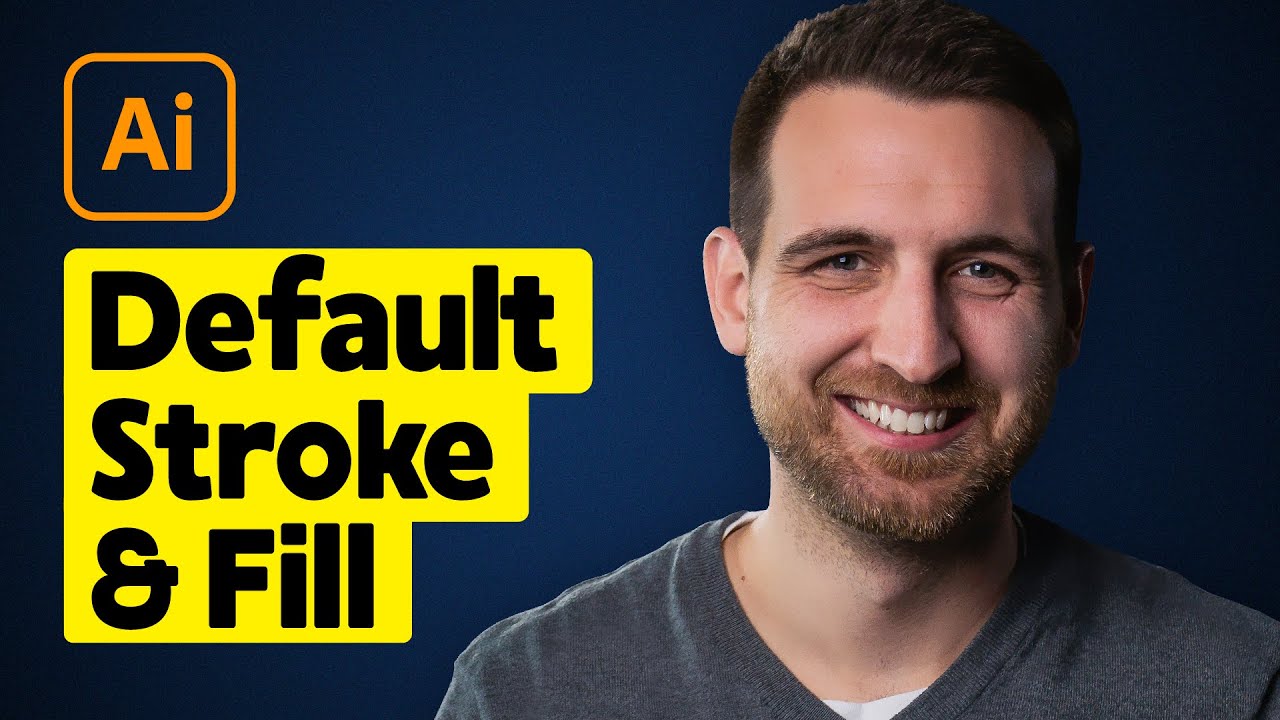 How to Select Default Stroke and Fill in Illustrator (Black & White)