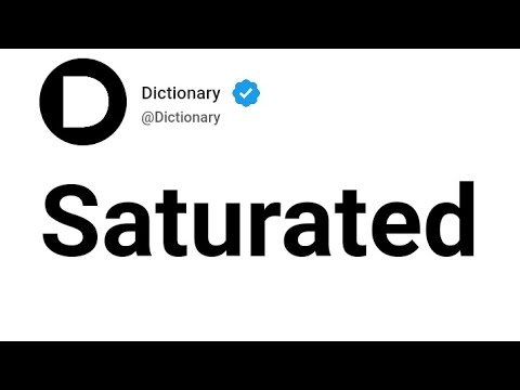 Saturated Meaning In English