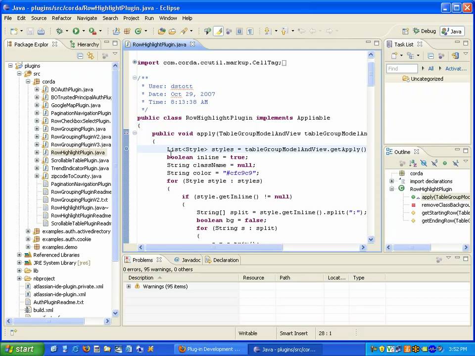 CenterView Plugin Development with Eclipse