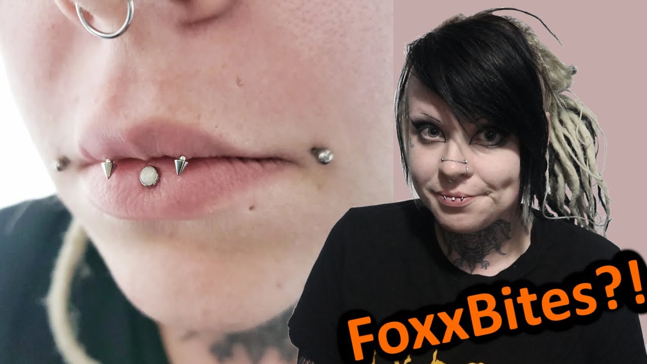 My NEW piercing! Foxxbites!