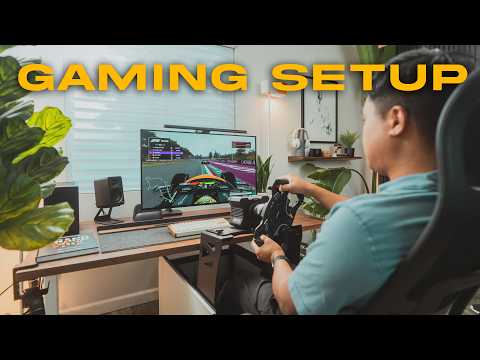Sleek Gaming Setup For Sim Racing & Productivity 2025