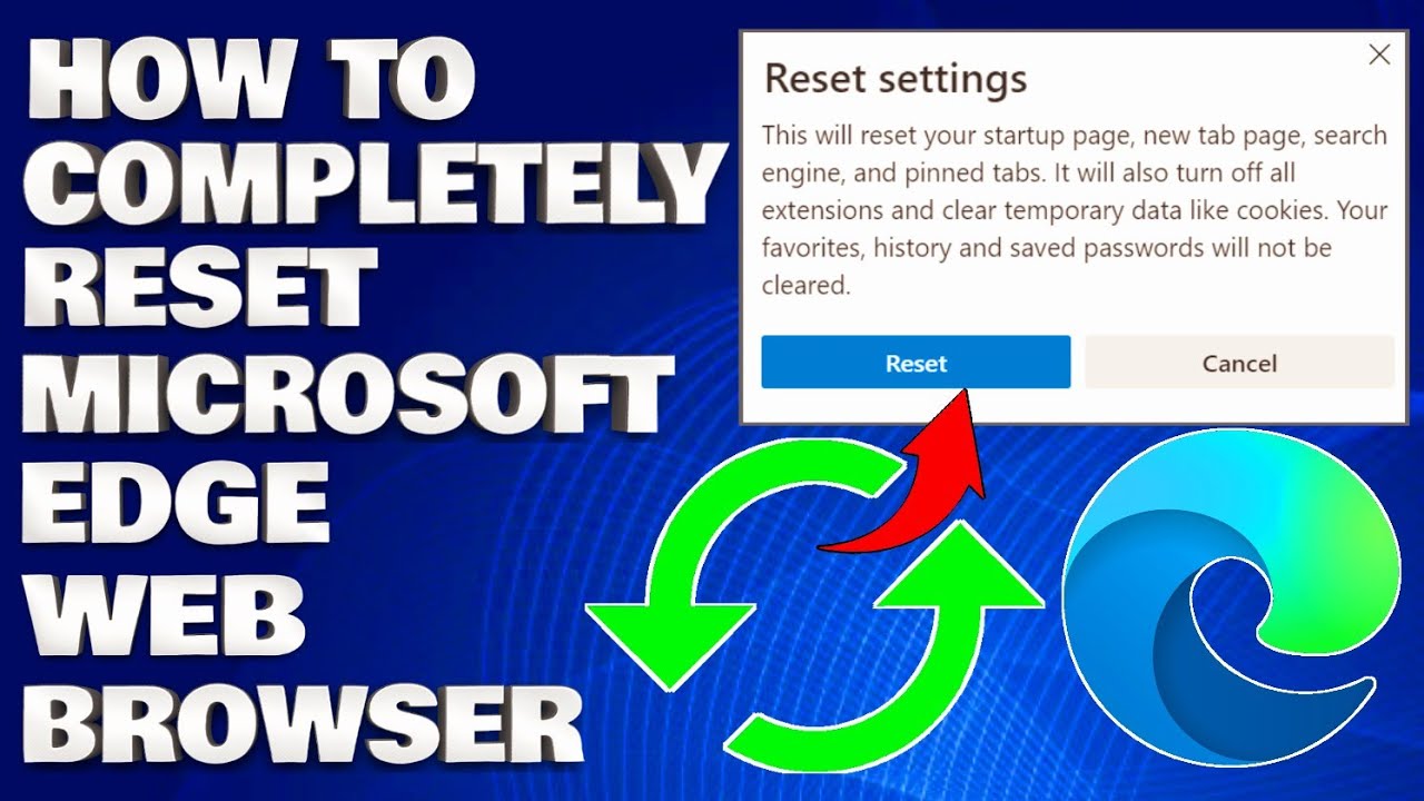 How To Completely Reset Microsoft Edge Web Browser | Fix all Errors & Problem [Guide]