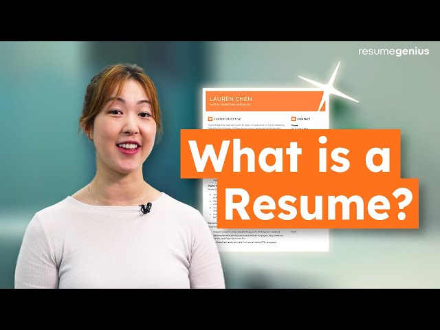 The Definition Of Resume