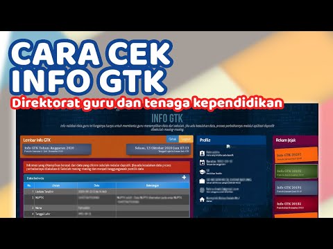 Cara Cek INFO GTK | Direktorat guru dan tenaga kependidikan | Login PTK
