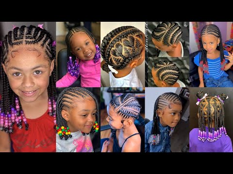 ‼️Black Little Girls Braids Hairstyles / Kids Hairstyles For School Girls #kids #cocomelon #fyp