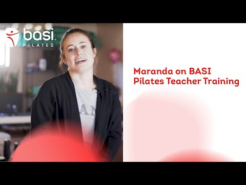 Maranda on BASI Pilates Teacher Training Program
