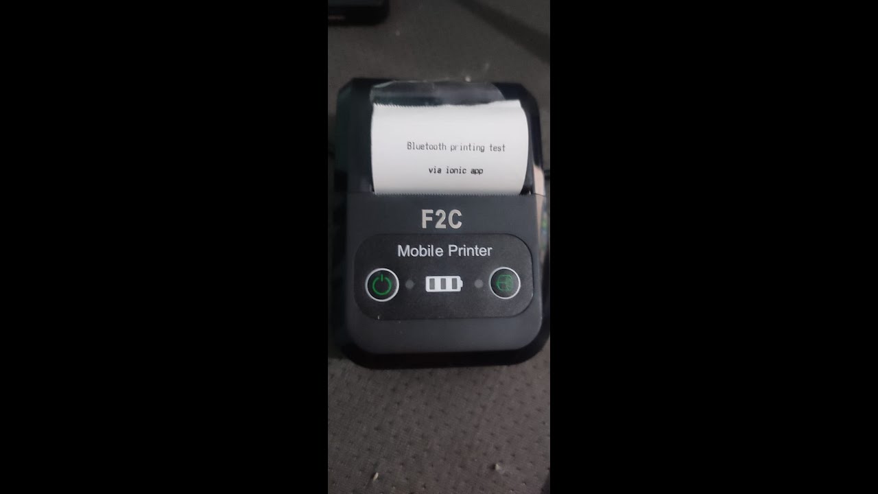 Testing printing through bluetooth using thermal printer in ionic apps   #ionicbluetoothprinting
