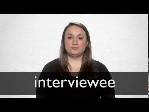 INTERVIEWEE definition and meaning | Collins English Dictionary