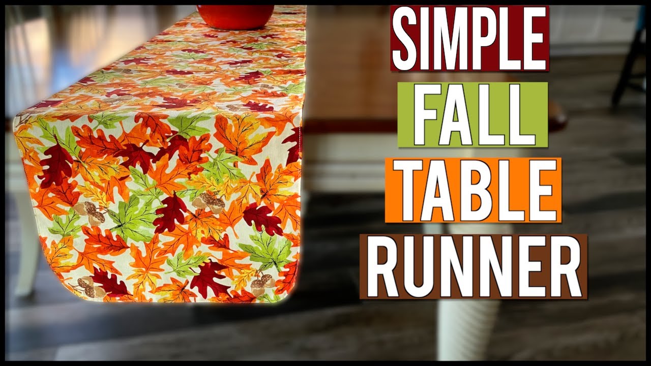 Simple Fall Table Runner | The Sewing Room Channel