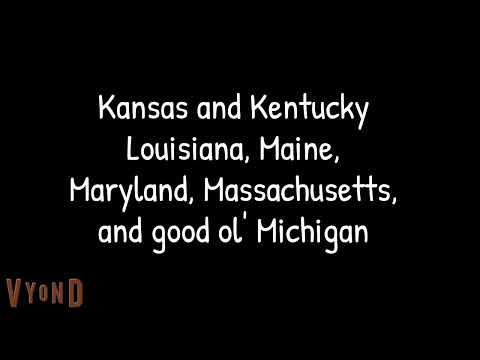 50 States That Rhyme (Lyrics)