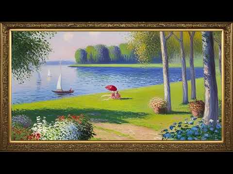 VINTAGE ART GOLD FRAME SCREENSAVER: 2 HOURS OF ELEGANCE FOR YOUR TV