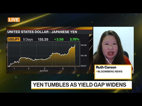 Japanese Yen Falls to Two-Decade Low as Interest-Rate Gap Widens