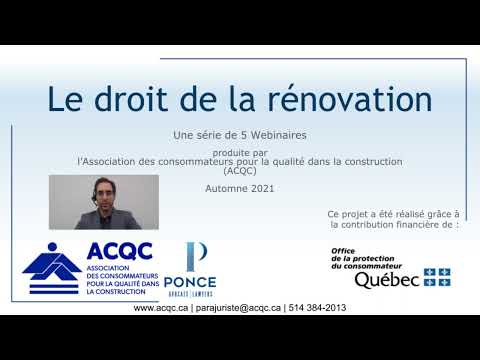 Le droit de la rénovation - Webinaire 5/5 - Les recours