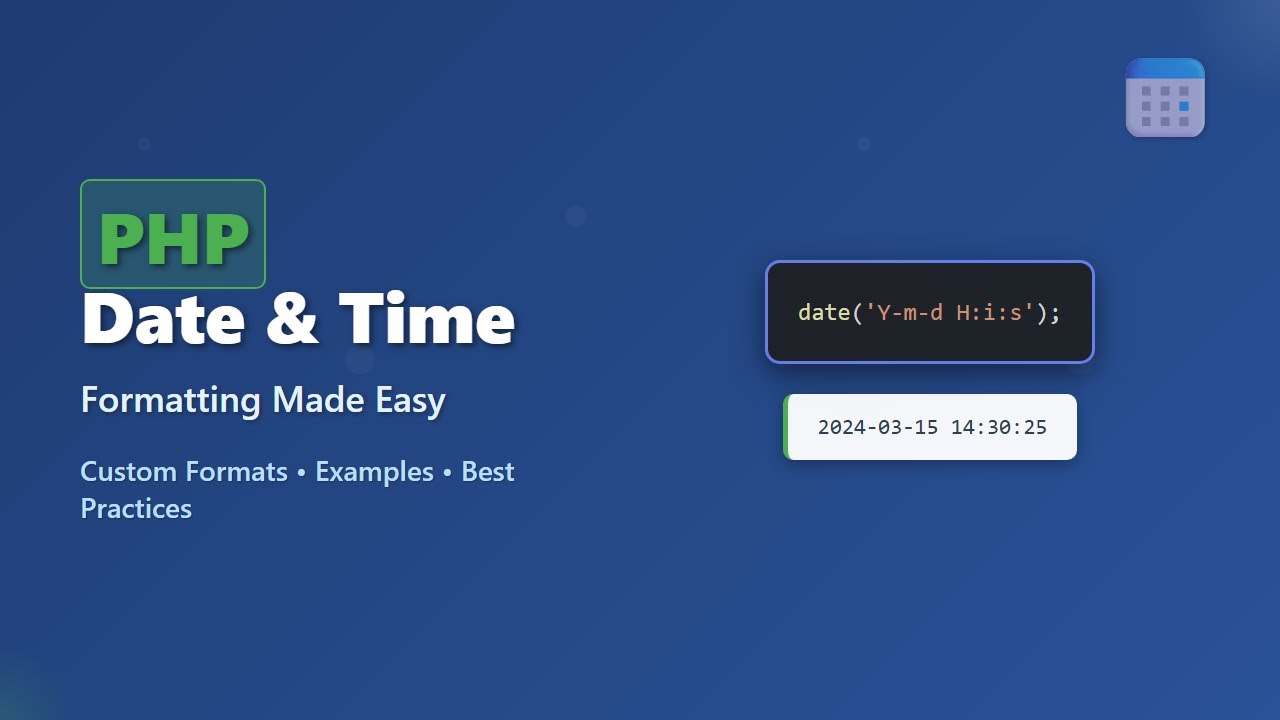PHP Date & Time Formatting: The Ultimate Guide for Beginners!