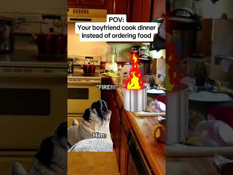 CAT MEMES 🐱Your boyfriend cook dinner instead of ordering food #catmemes #relatable #relationship