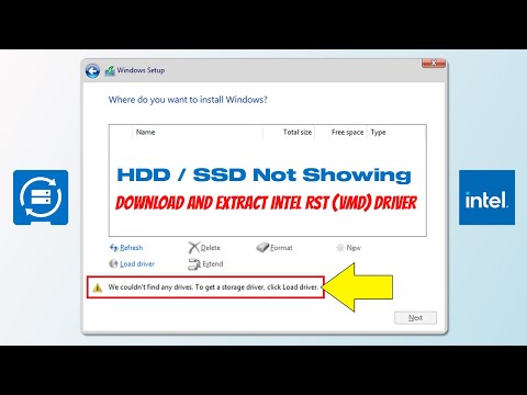 Extract Intel RST (VMD) Driver For HDD/ SSD Not Showing Up During Windows Installation