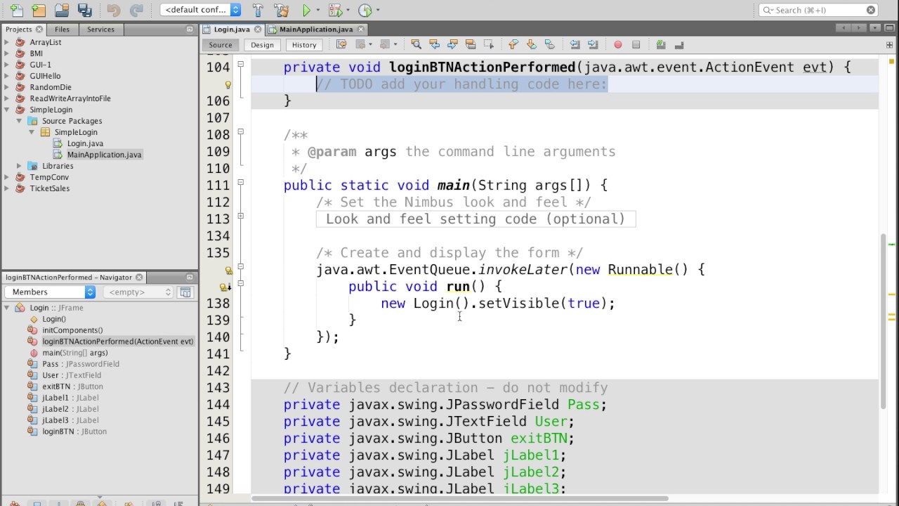 Beginner Java Tutorial: Login GUI using NetBeans IDE