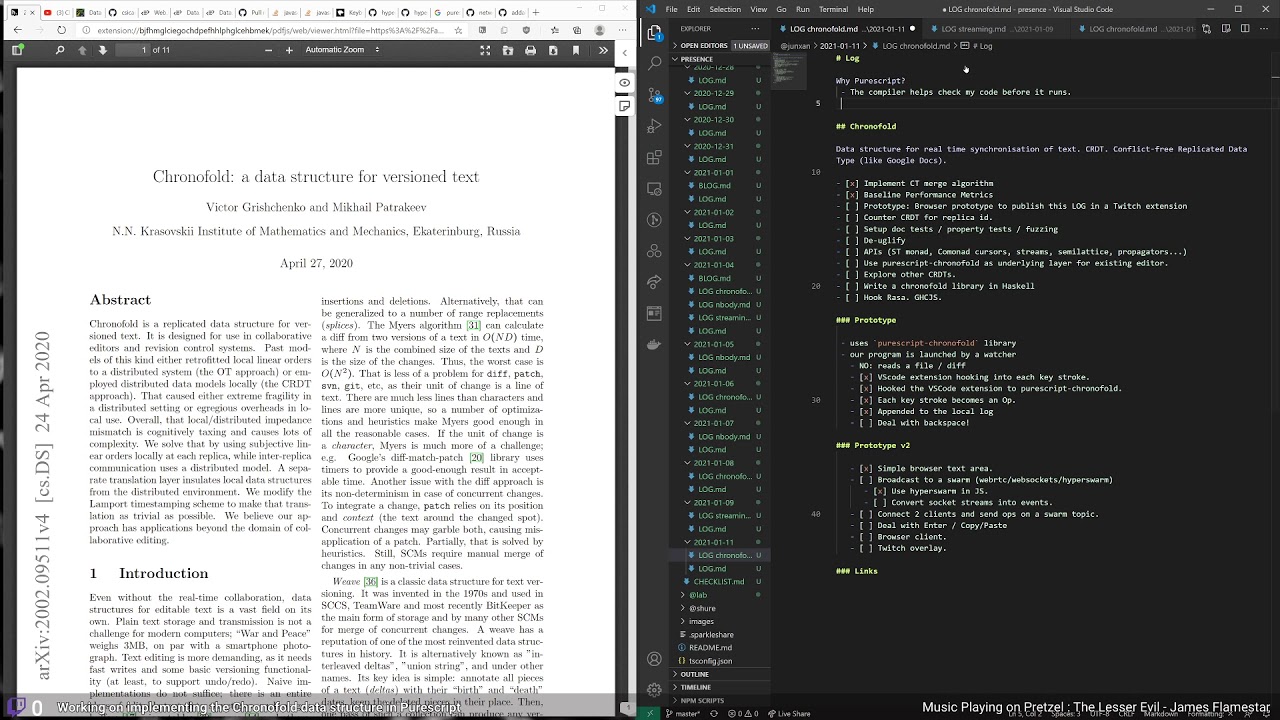 Purescript Collaborative Text Editing Prototype 3