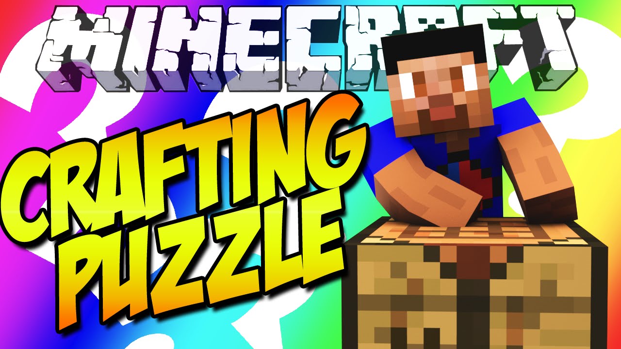 Minecraft CRAFTING PUZZLES - Minecraft Puzzle Map