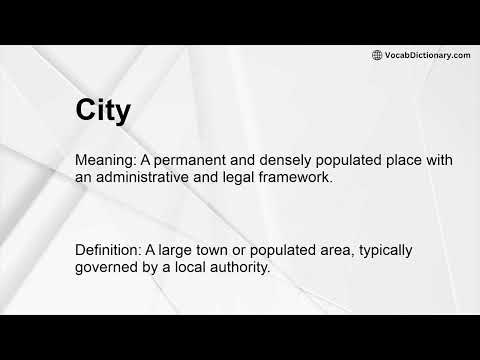 City Meaning