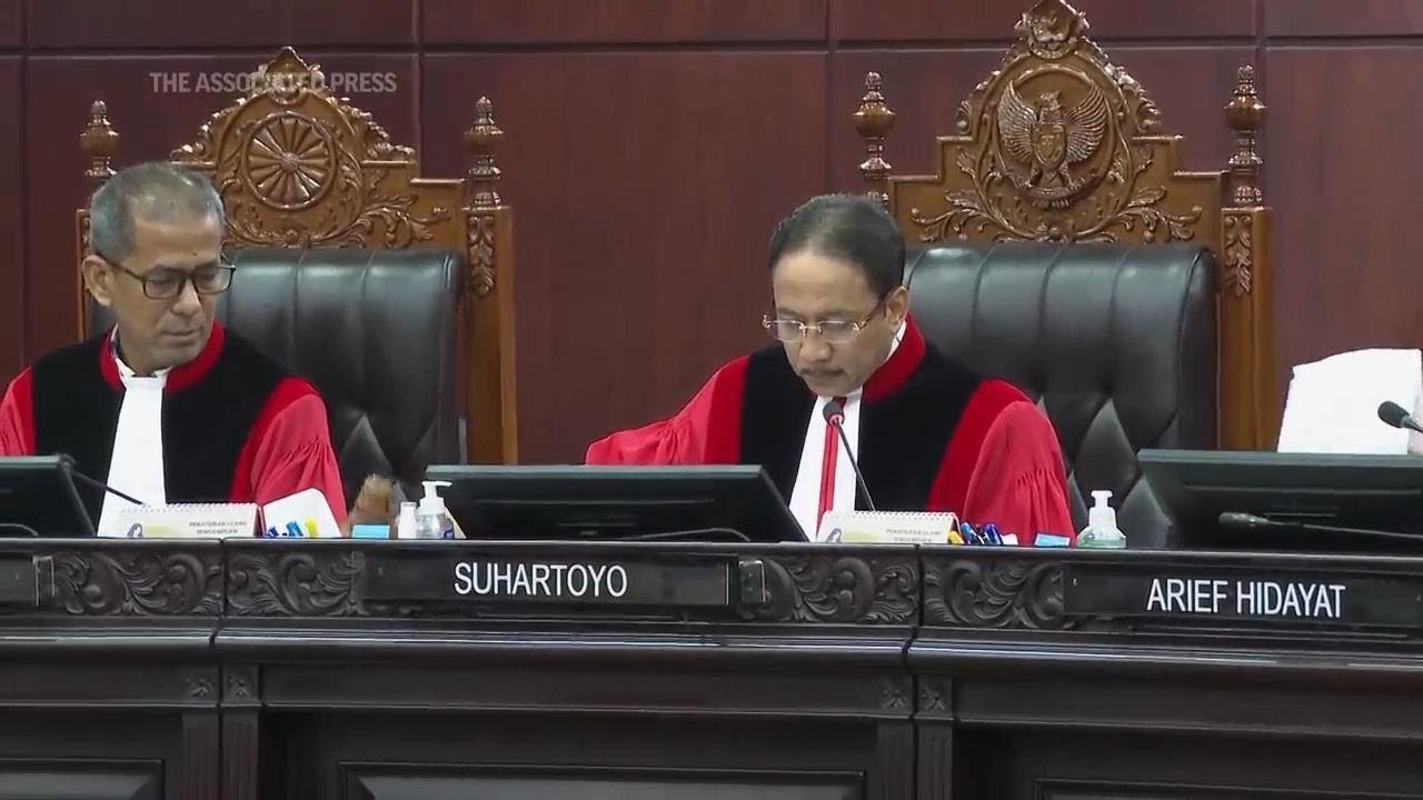 Indonesia's top court begins hearing appeals of two losing candidates alleging election fraud