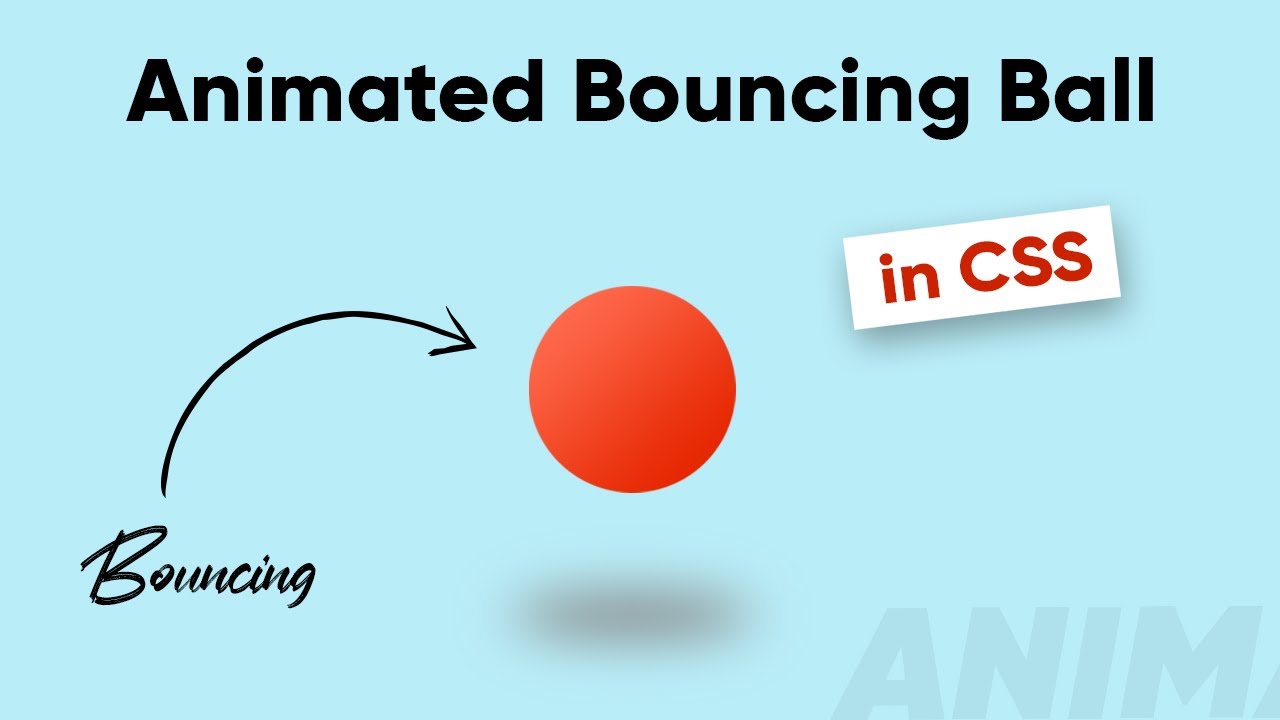 Pure CSS Bouncing Ball Animation - Html CSS Animation