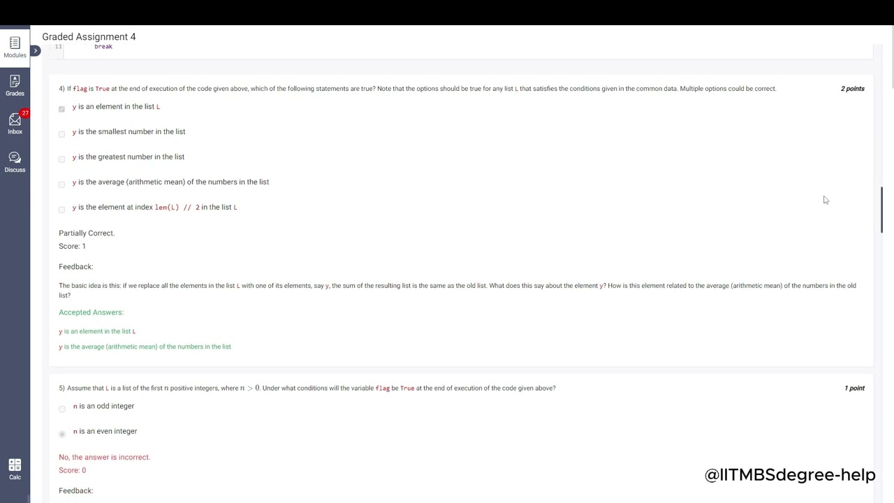 Week 4 Python Graded Solution | Foundational Level | IITM BS Data Science Degree