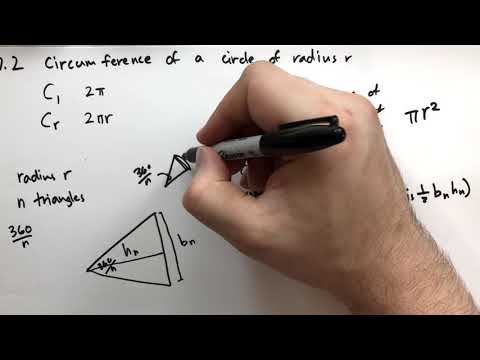 7.2 Circumference of a Circle of Radius r (Basic Mathematics)