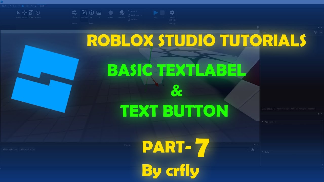 Roblox Studio Tutorial: Create Basic TextLabel & Button with Scripting | Beginners Guide