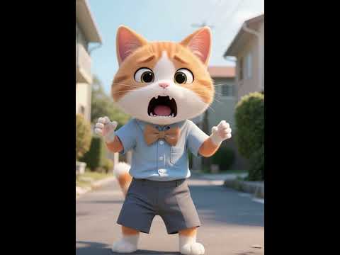 Cat Sees Stranger’s Shoes… But the Truth is Hilarious! #aianimation #kidscartoon #cartoonstyle #ai