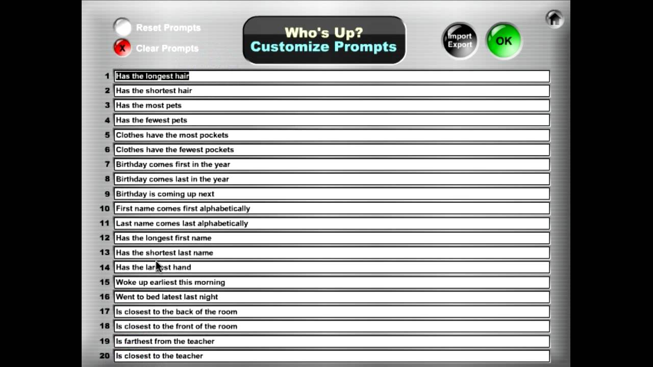 SelectorTools Demo: Who's Up