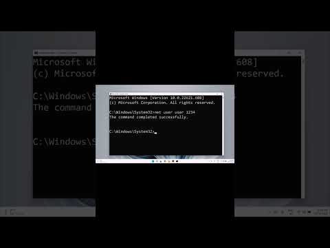 Change Windows Password using Command Prompt