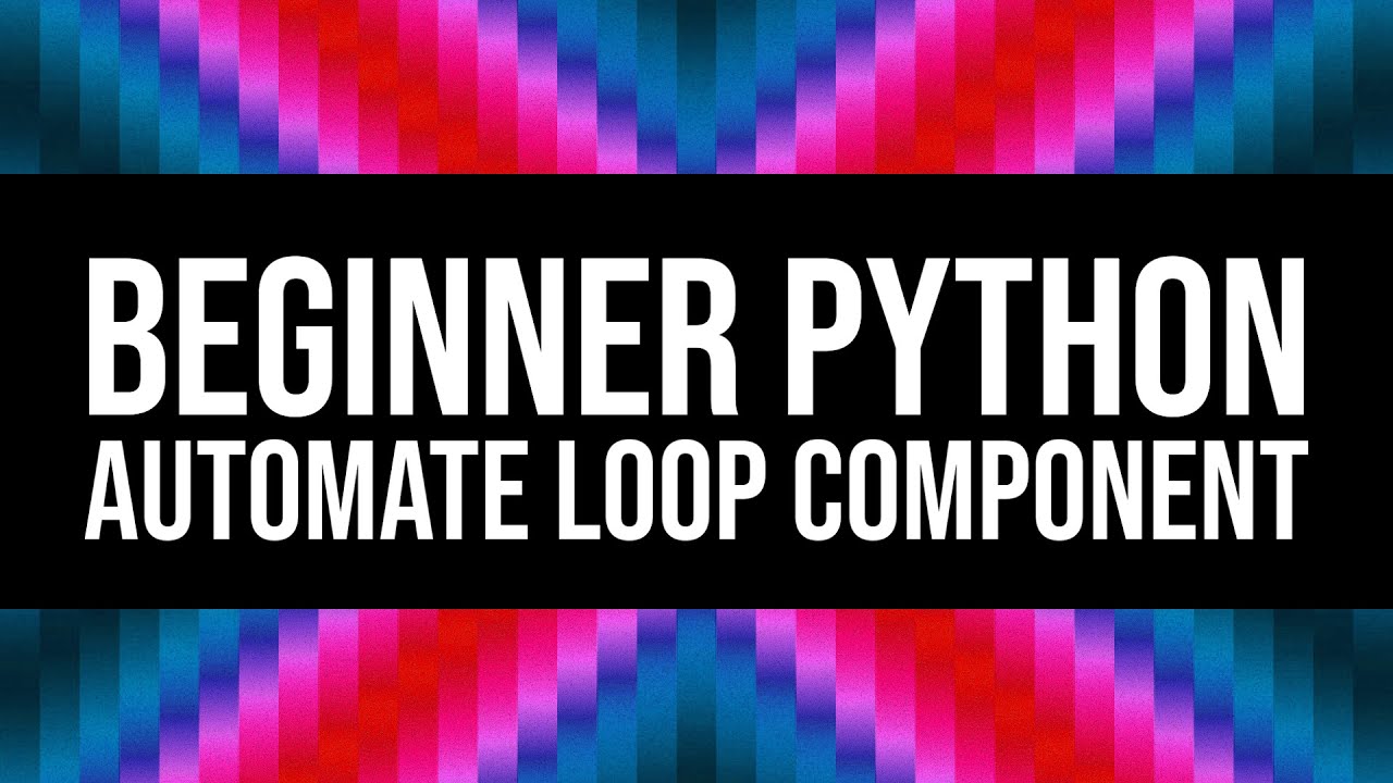 Your first Python Script - TouchDesigner Beginner Tutorial - Automate Loop Custom Component