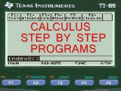 Antiderivative Calculator | Definite Integral | TI89 Every Step Calculus