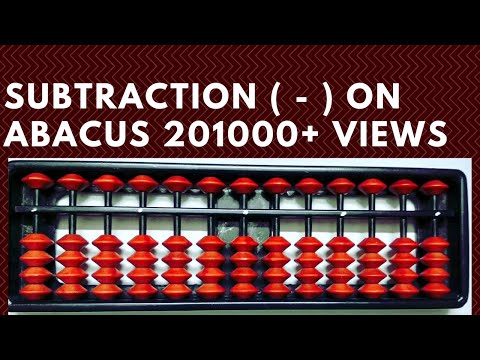 How to subtract on Abacus Video Lecture - Abacus - Class 1