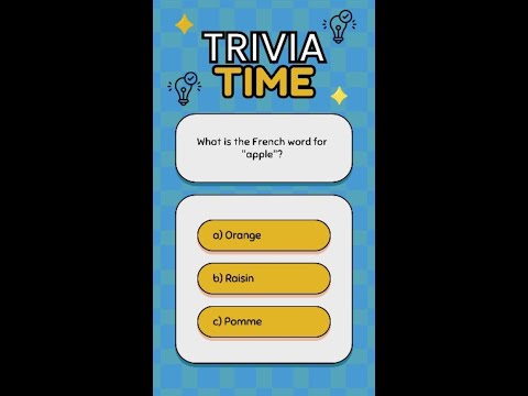 What Is the French Word for 'Apple'? 🍎 | English-French Translation Trivia Shorts
