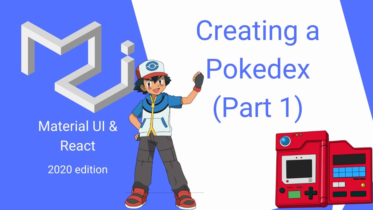 React & Material UI #14: Creating a Pokedex (part 1) - Setting up the project & routing