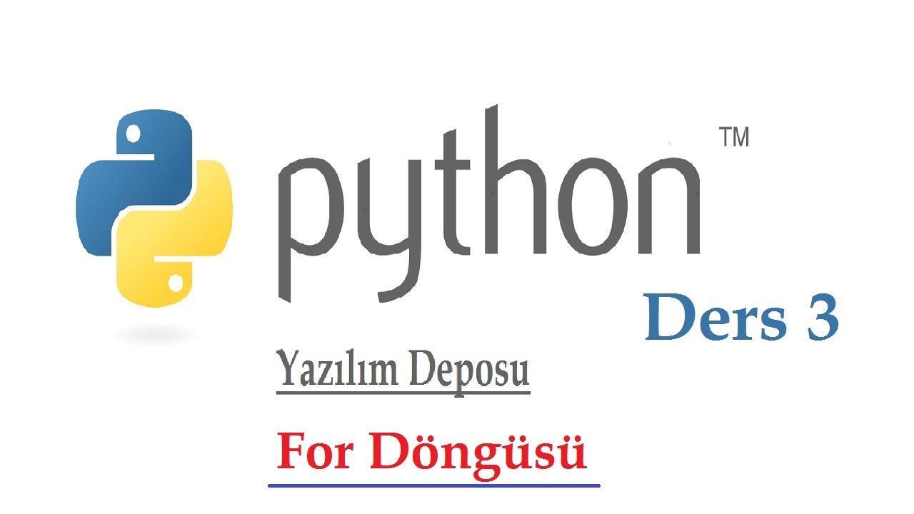 Python Programlama Dili - Ders 3