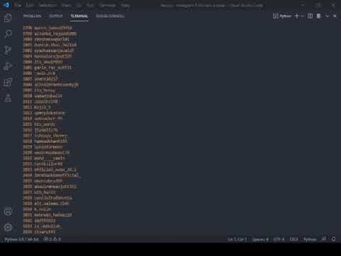 Instagram Follower & Following Scraping | Instagram Scraping | Website Scarping