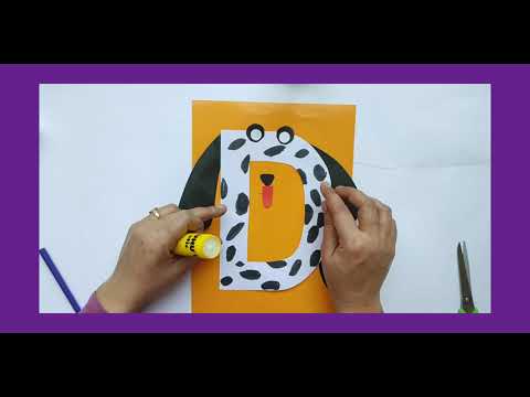Learn abc for kids - Alphabet - Letters for toddlers -D Letter Craft for pre school / kindergarten