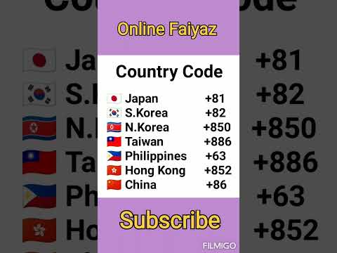 Phone Code| Dialing Codes and Country Code Japan South Korea and Philippines #shorts #short