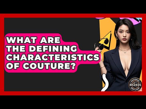 What Are The Defining Characteristics Of Couture? - Designer Brands Spotlight