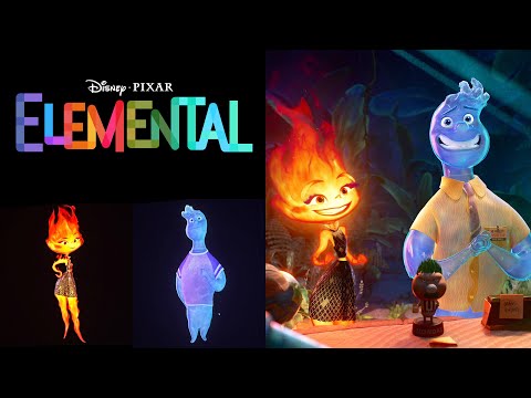 ELEMENTAL | D23 Expo footage, voice cast, characters, plot details, first look and concept art