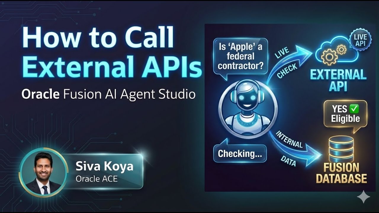 🚀Oracle Fusion AI Agent Studio: How to Call External REST APIs (LIVE API Demo + Prompt Tuning)