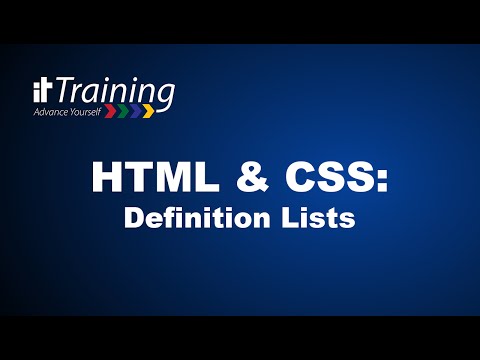 HTML & CSS: Definition Lists