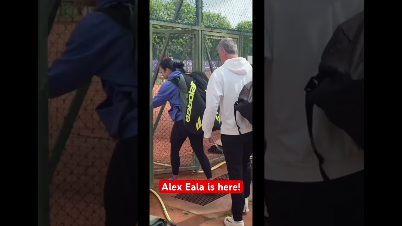 Alex Eala arrives for practice at WTA 500 in Strasbourg ahead of match vs Oliynykova 🤳 @Alersalpod
