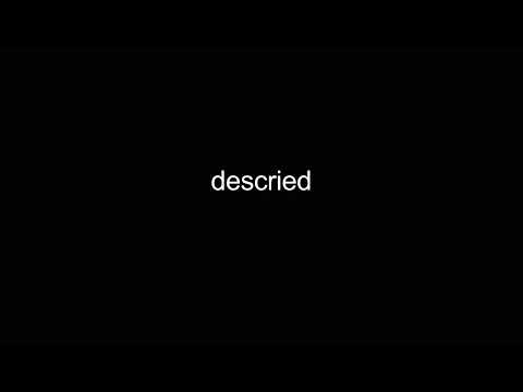 descried video Dictionary meaning and pronunciation