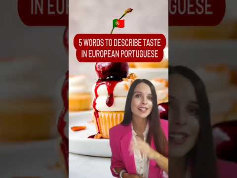 5 words to describe taste in portuguese