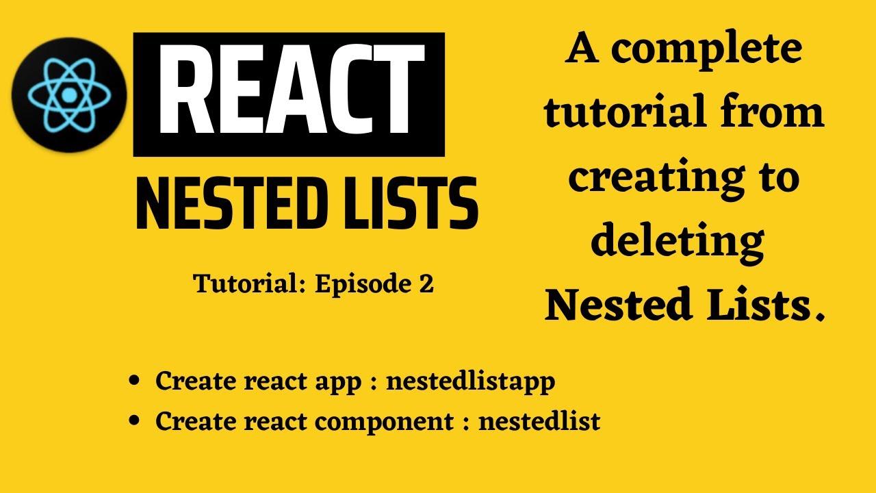 React Nested Lists : Asynchronous Multilevel Dropdown Tutorial #2