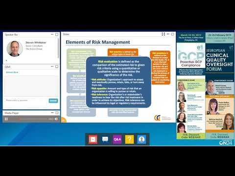 Webinar: ICH E6 (R2) Risk-Based Requirements 02132019
